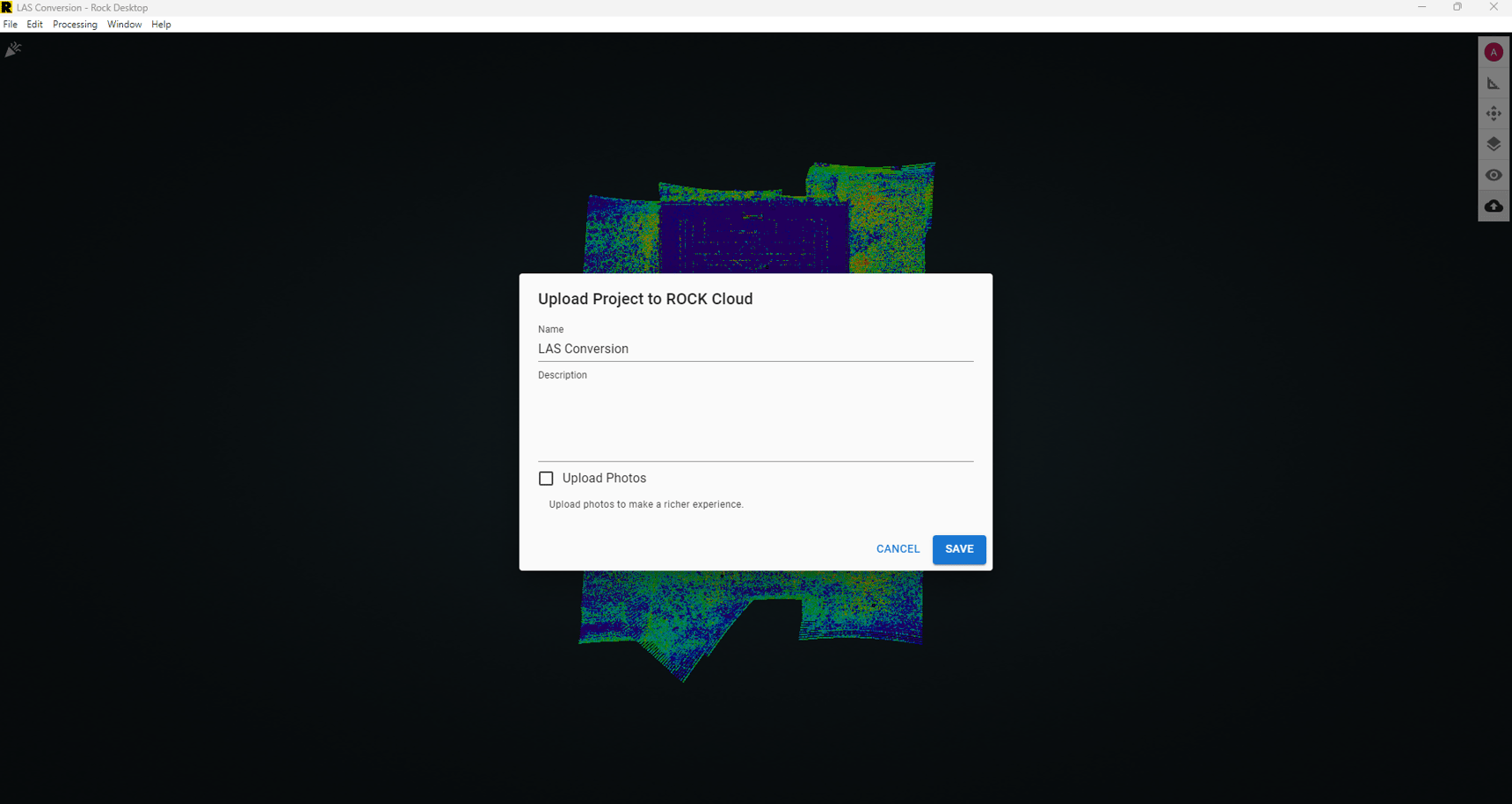 How to use ROCK Desktop for Converting and Uploading Point Clouds